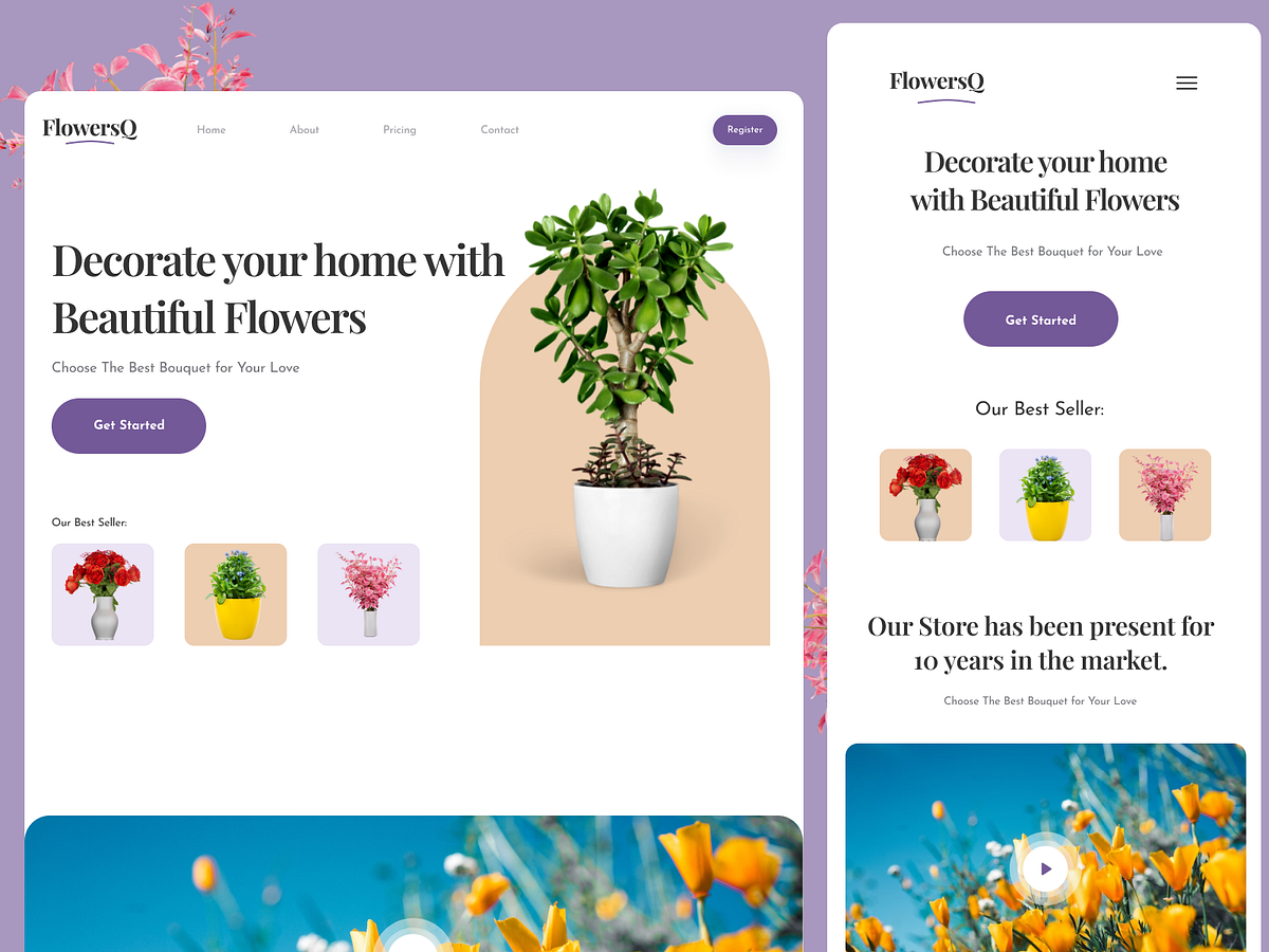 Flower Shop Website designs, themes, templates and downloadable graphic ...