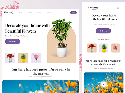 Flower Shop Website Design by I Can Infotech on Dribbble