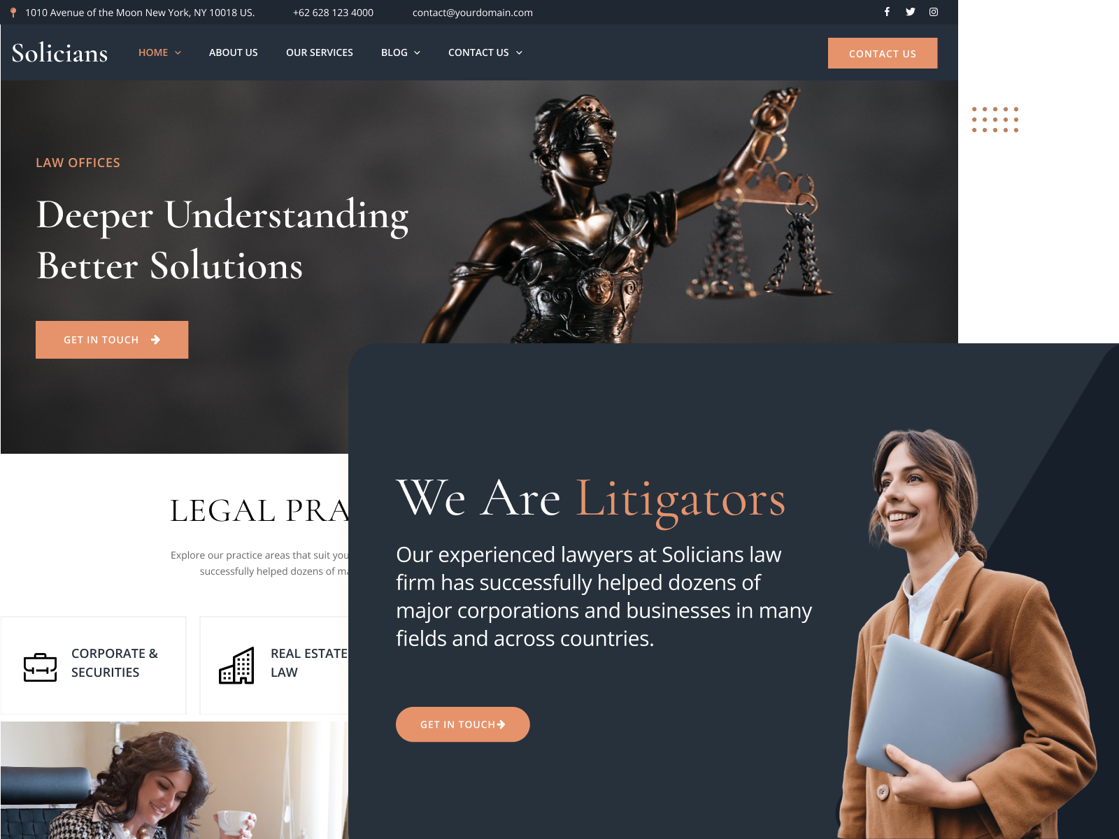 Lawyer Website Design by I Can Infotech on Dribbble