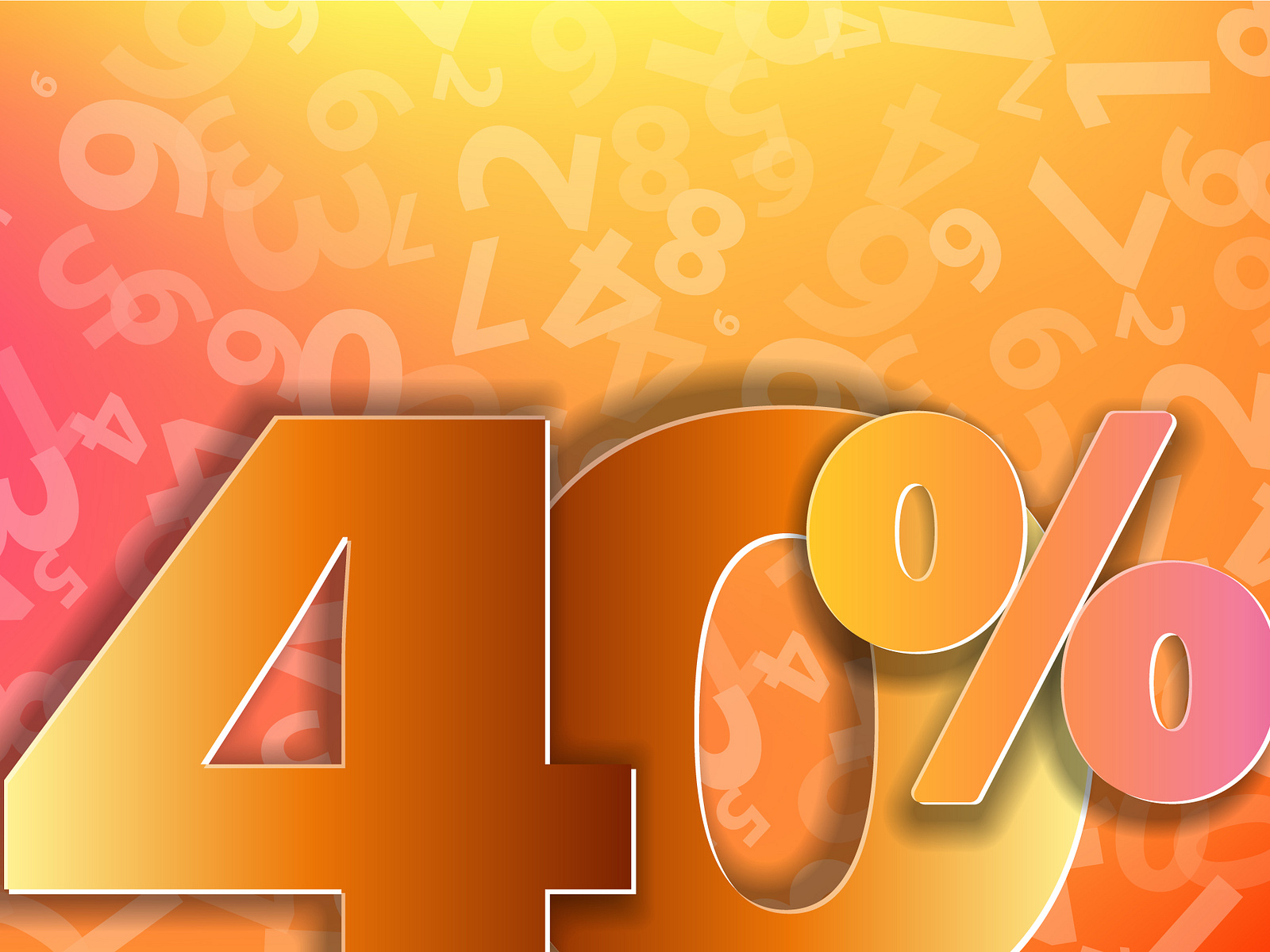 Banner for sale with the inscription 40 percen by Palladadesign on Dribbble
