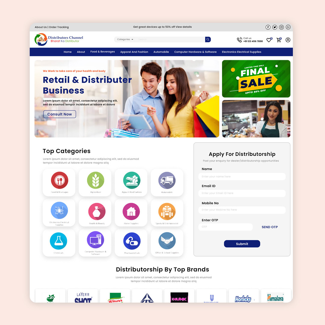 Multi vendor website design by Kanchan Singh on Dribbble