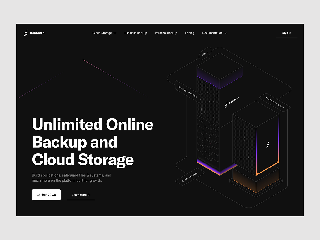 datadock: web design, visuals, app by Konolee for FRAGMENTS on Dribbble