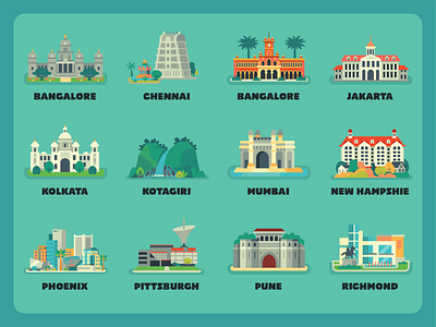Map Locations by ThePoint.Studio on Dribbble