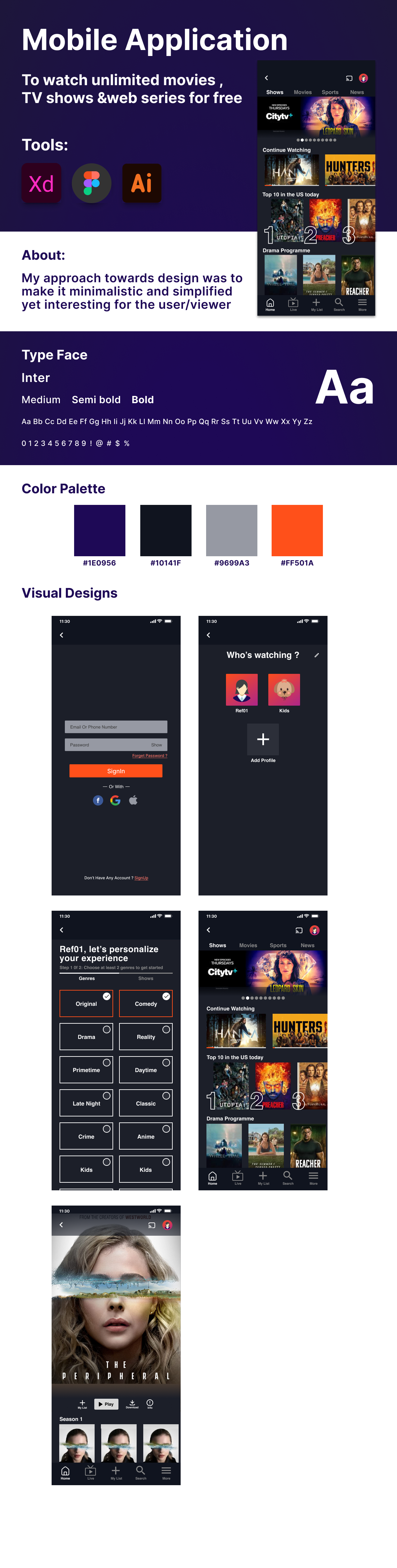 Ott Mobile Application Design designs, themes, templates and ...