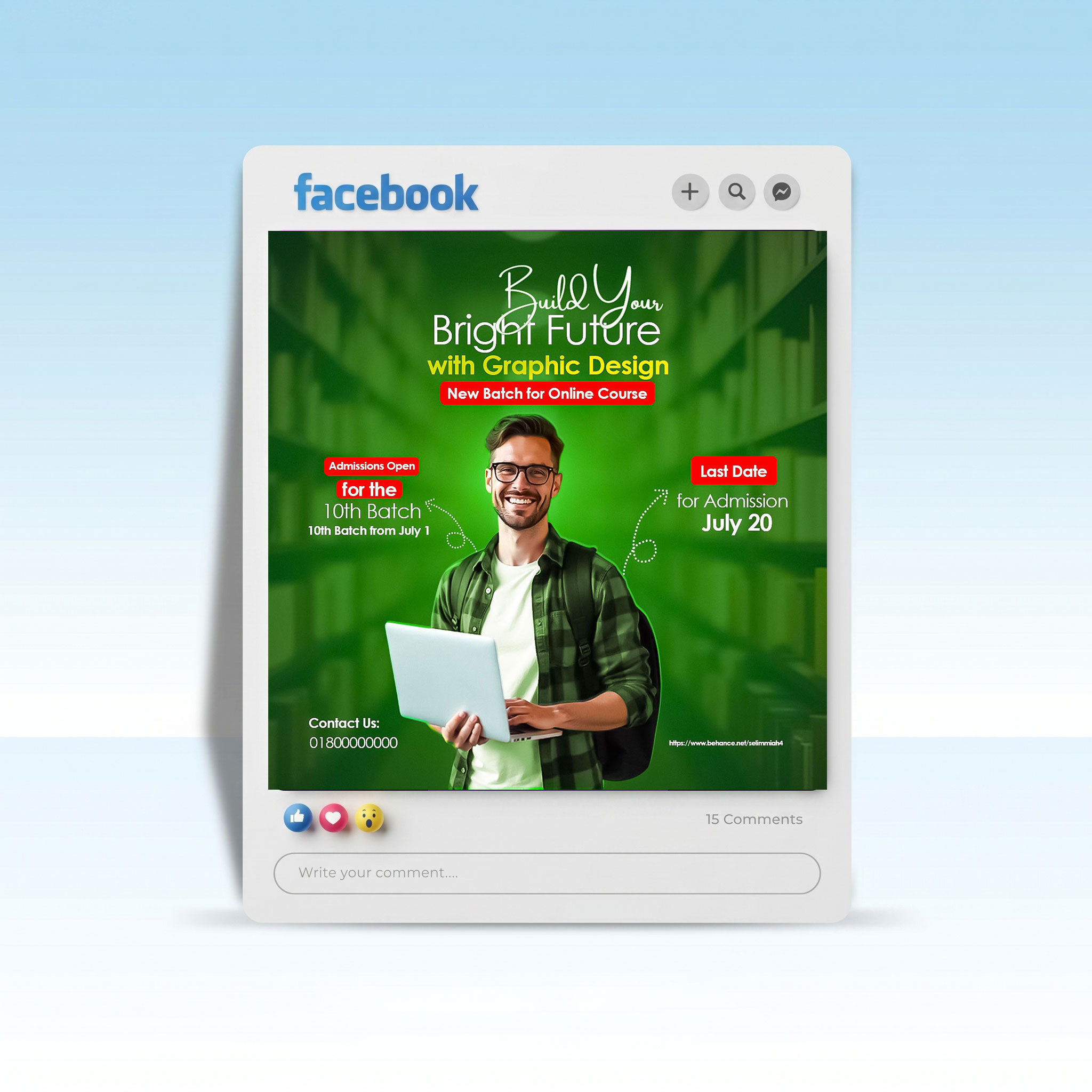 Education & IT Services | Social Media Post by Rifat hussen on Dribbble