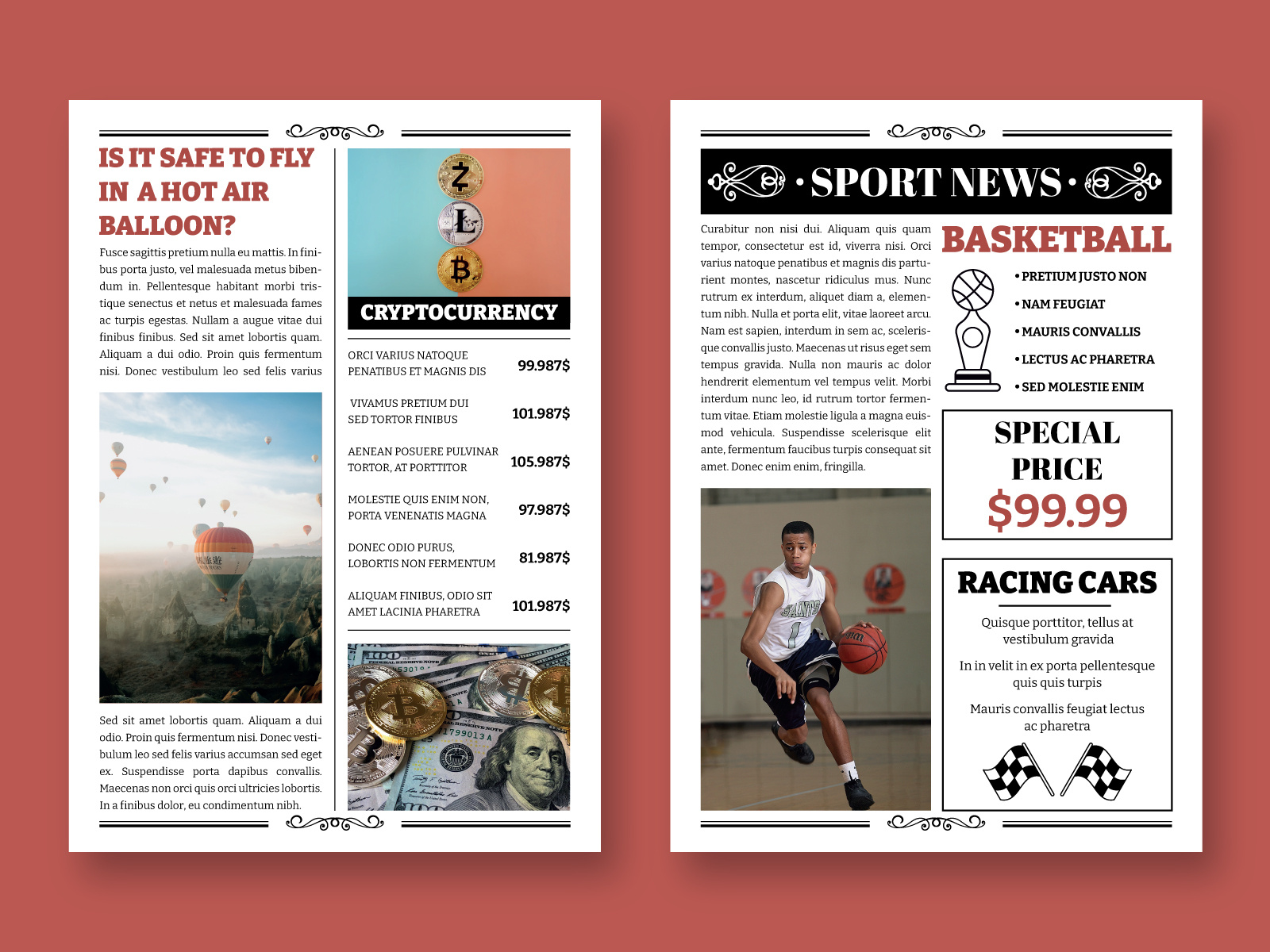 Fake Newspaper Free Google Docs Template by Gdoc on Dribbble