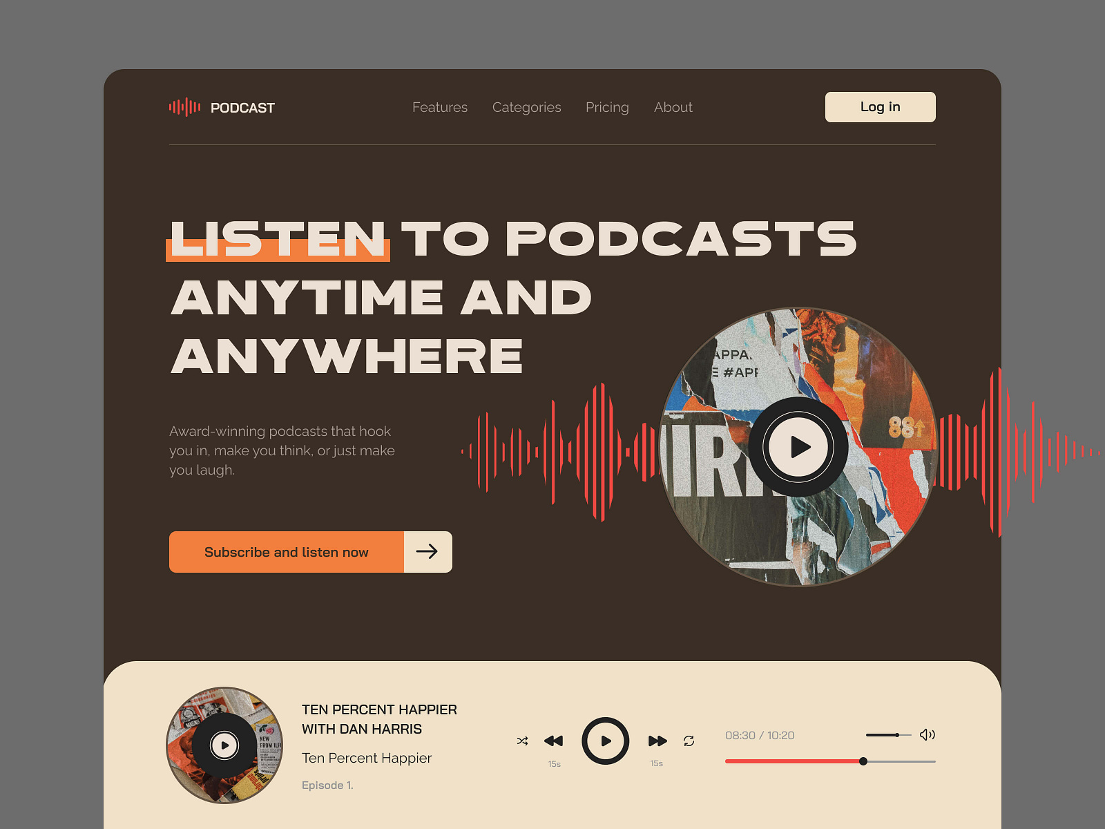 Podcasts Web App by Bato on Dribbble