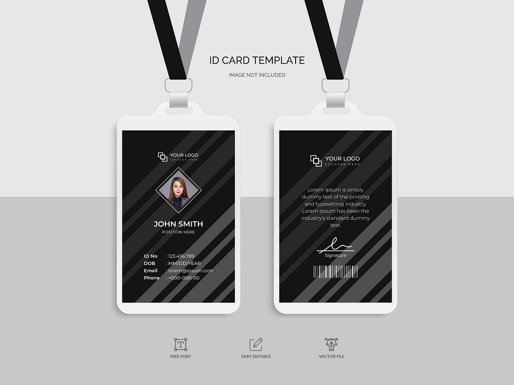 Office Id Card designs, themes, templates and downloadable graphic ...