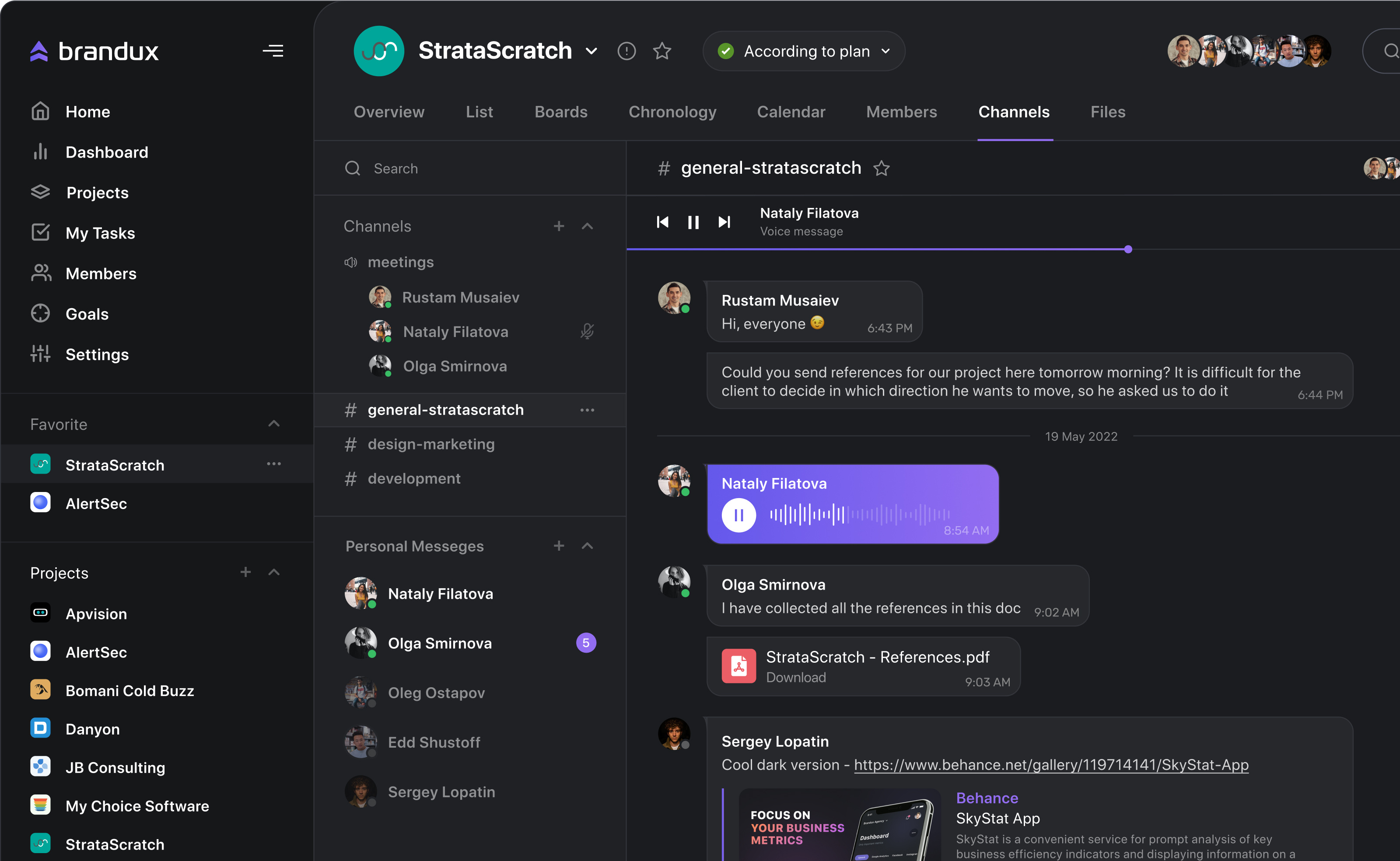 ERP - Project Management Platform (Team Сhat) by Rustam Musaev for ...