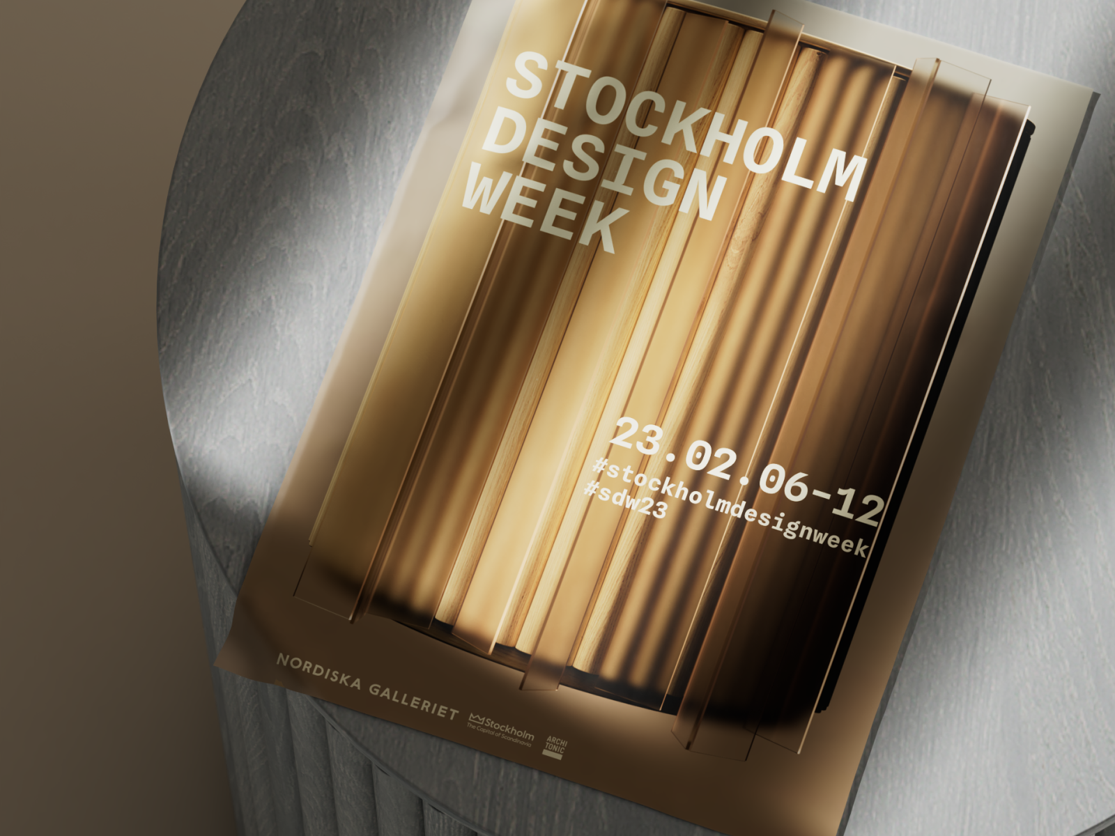 Stockholm Design Week Poster by Dagmar Irrig on Dribbble