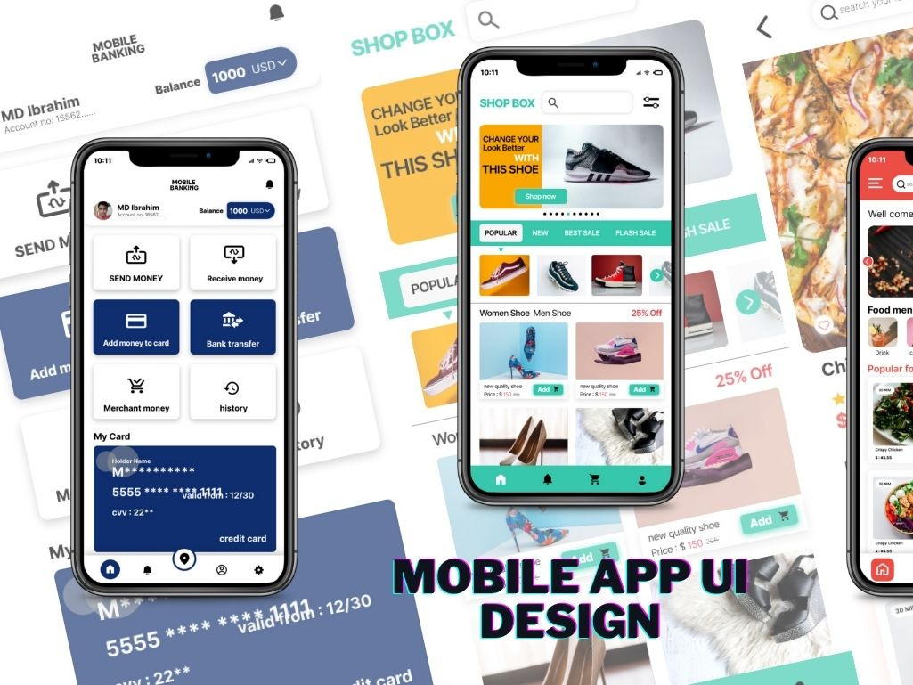 Mobile apps ui ux design in figma by MD LAL MIA on Dribbble