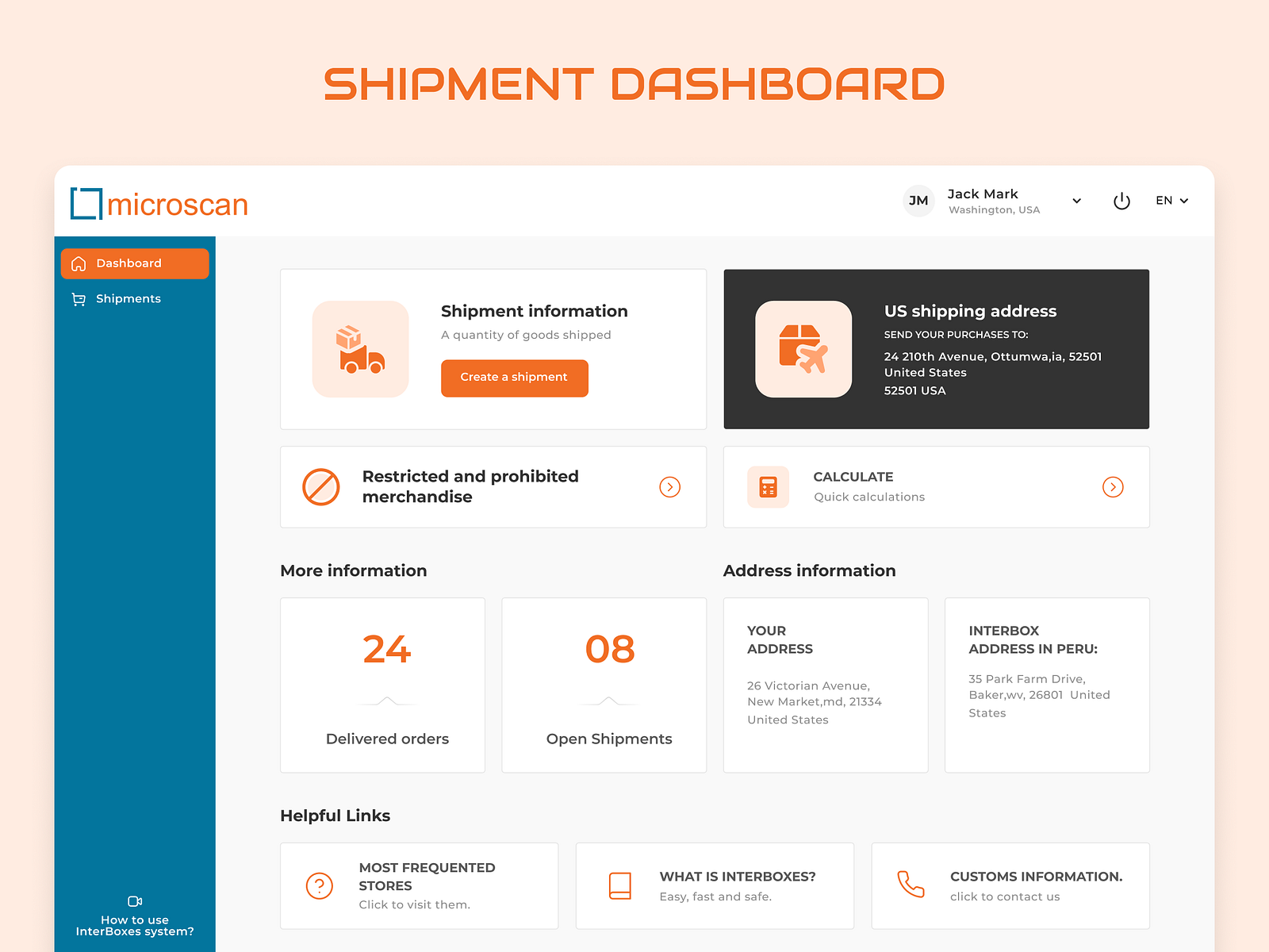 ShipView: Track Your Shipment Status at a Glance by Trionix Design on ...