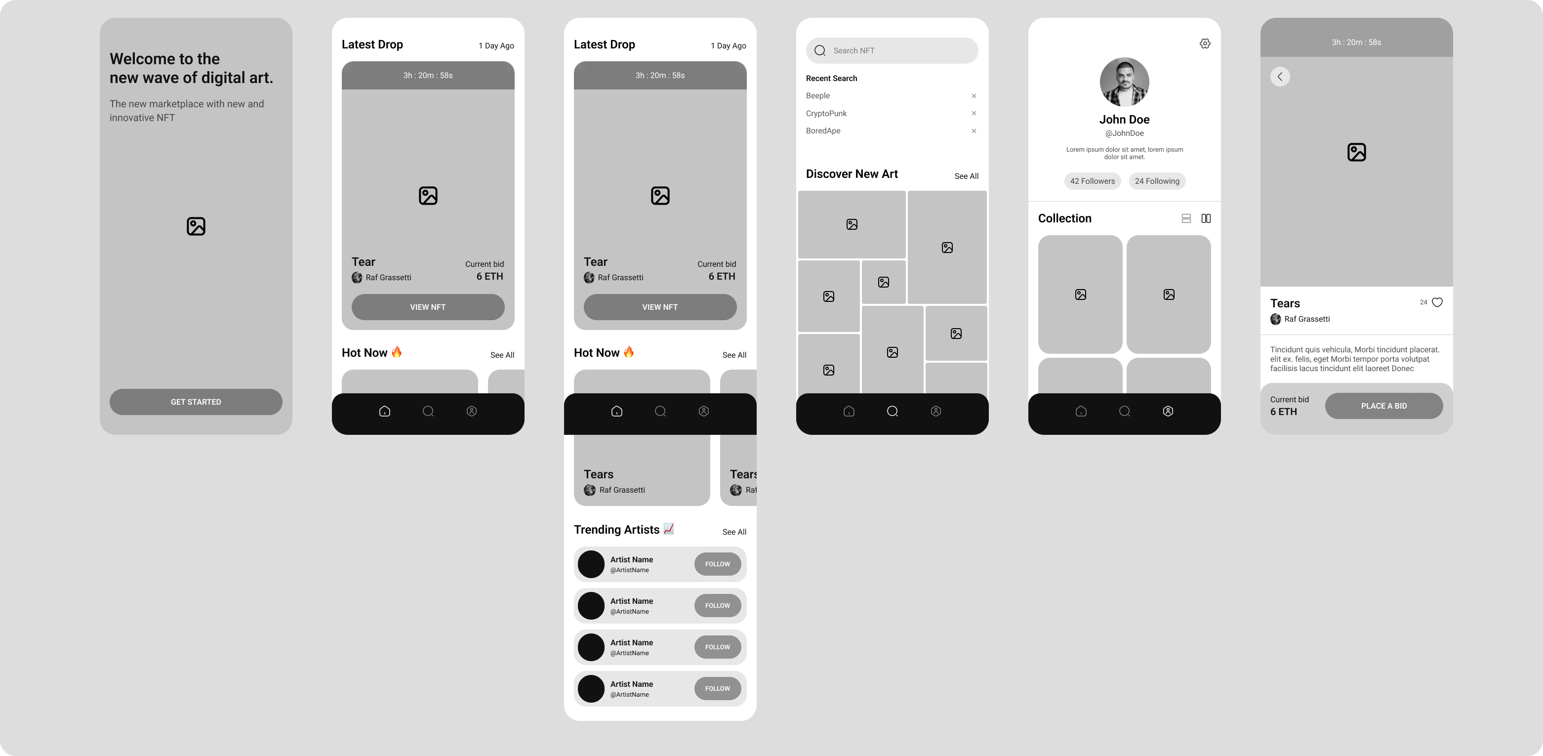 Futurist NFT marketplace - UI design exploration by DAYRE Pauline on ...