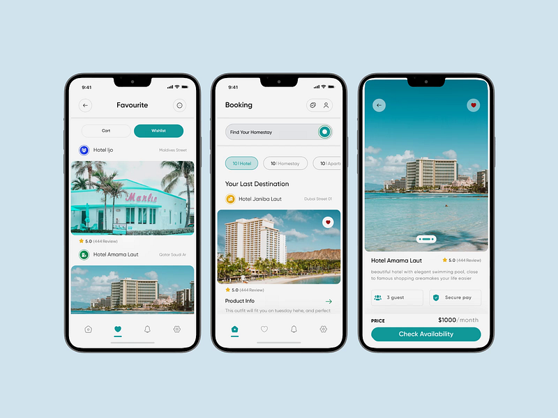 Hotel Booking App by Andri. for Pickolab Studio on Dribbble