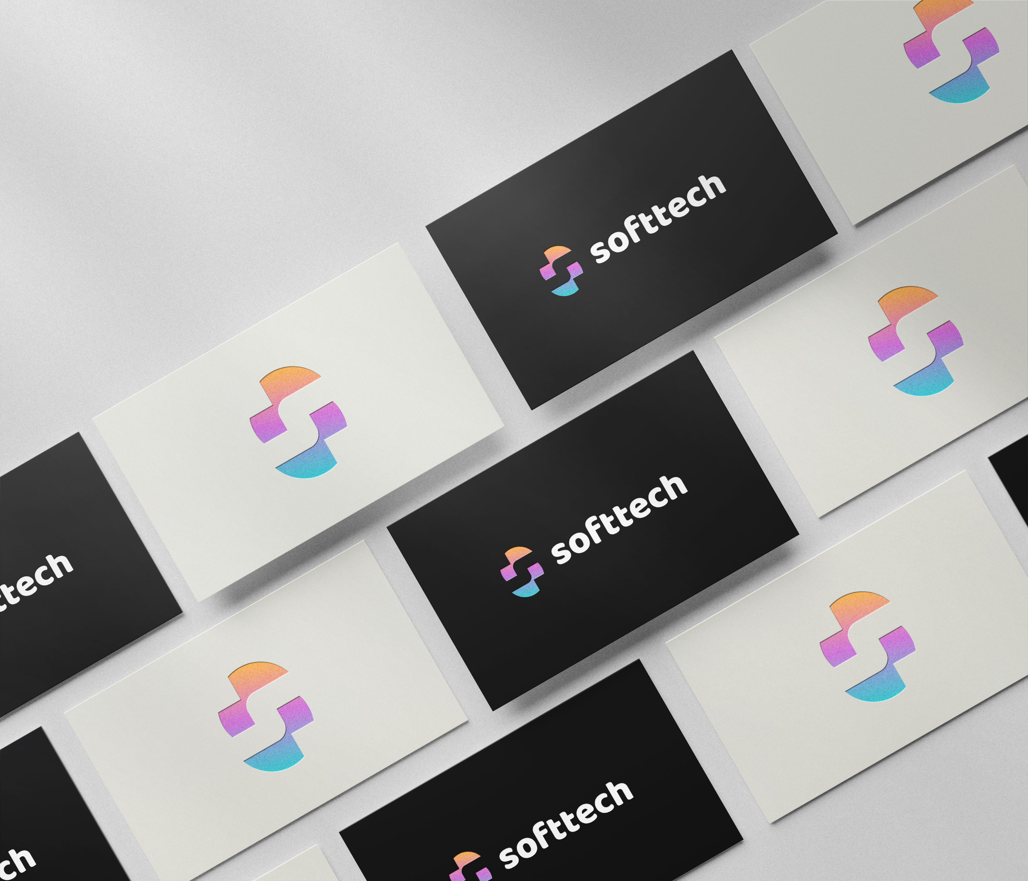 Soft-tech Logo Branding, Letter S + Tech Icon Logo Mark by Tiwary ...