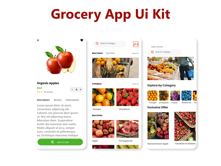 Grocery App Ui/Ux Design by MD NURUL AMIN on Dribbble