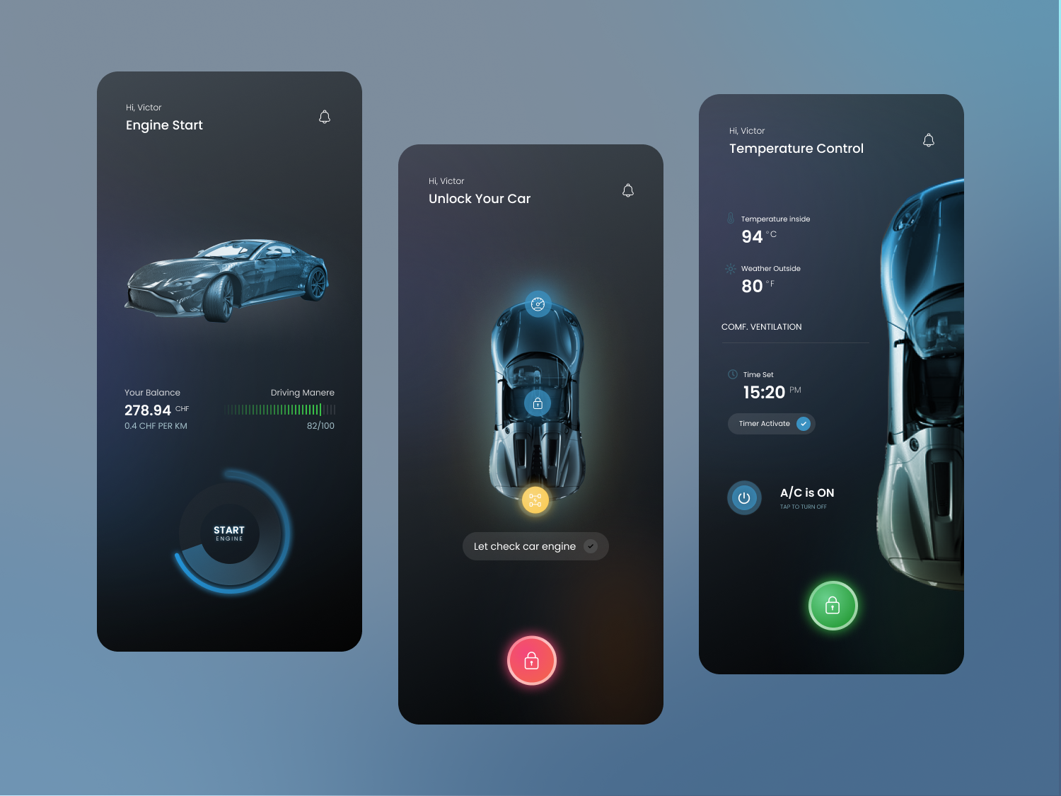 Car Assistant App - Mobile Design Concept by Hiep on Dribbble