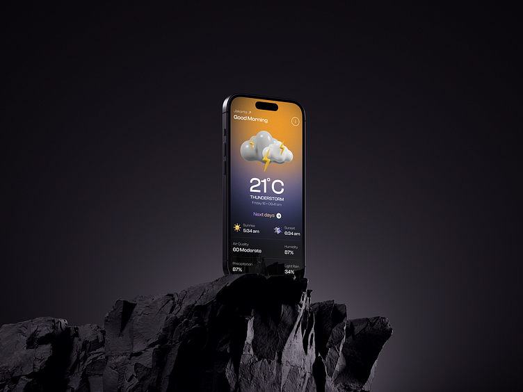 Weather forecast - Mobile App by Musemind Mobile for Musemind - UX/UI ...