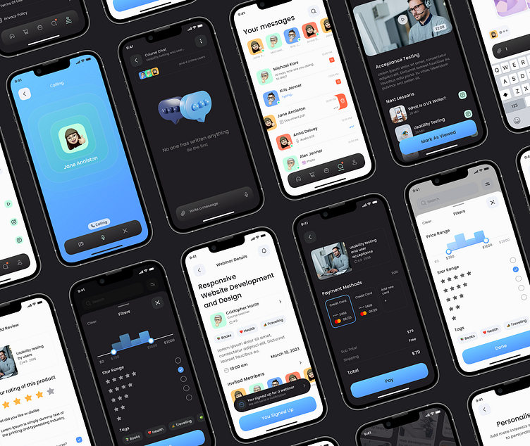 Ed Tech App Ui Kit 2 0 5 By Kirill Lipovoi On Dribbble