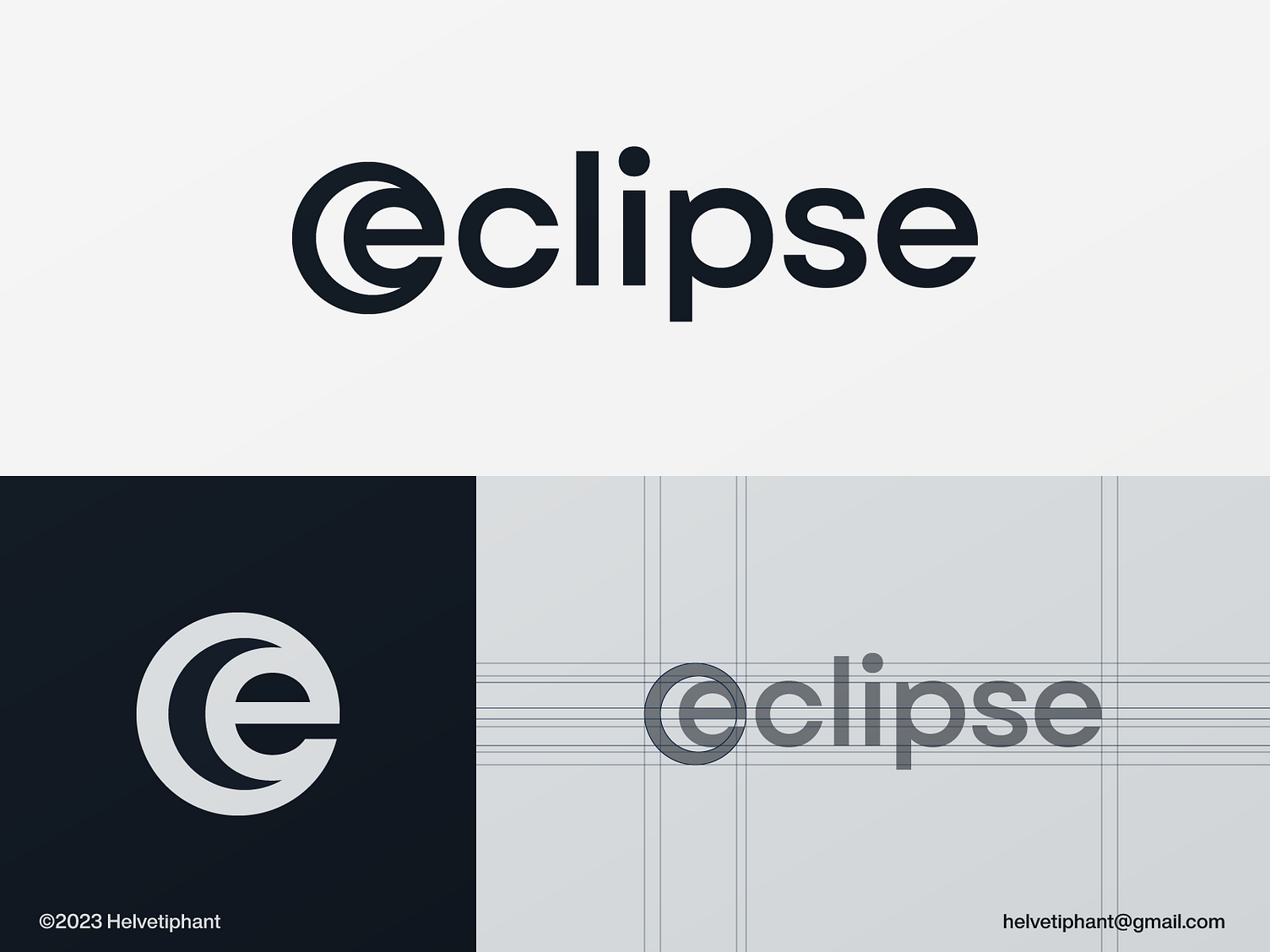 eclipse - word mark by Helvetiphant™ on Dribbble