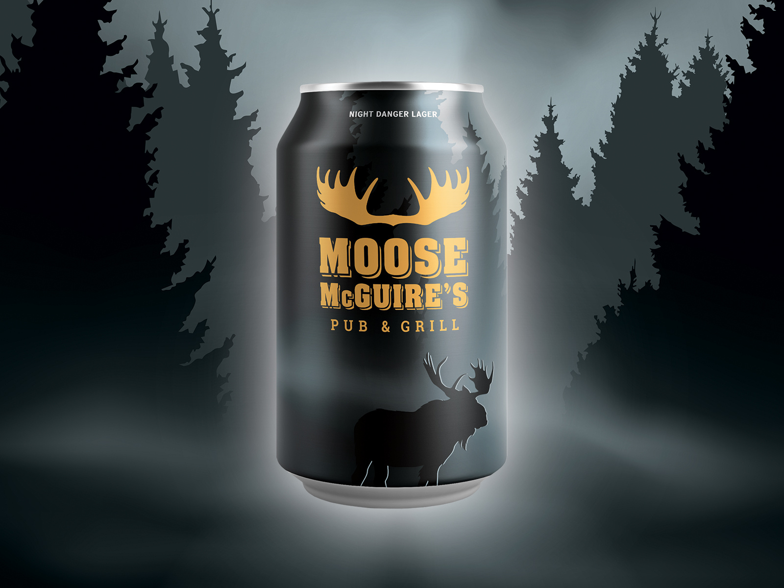 Night Danger Lager – Front by Brett Lair on Dribbble