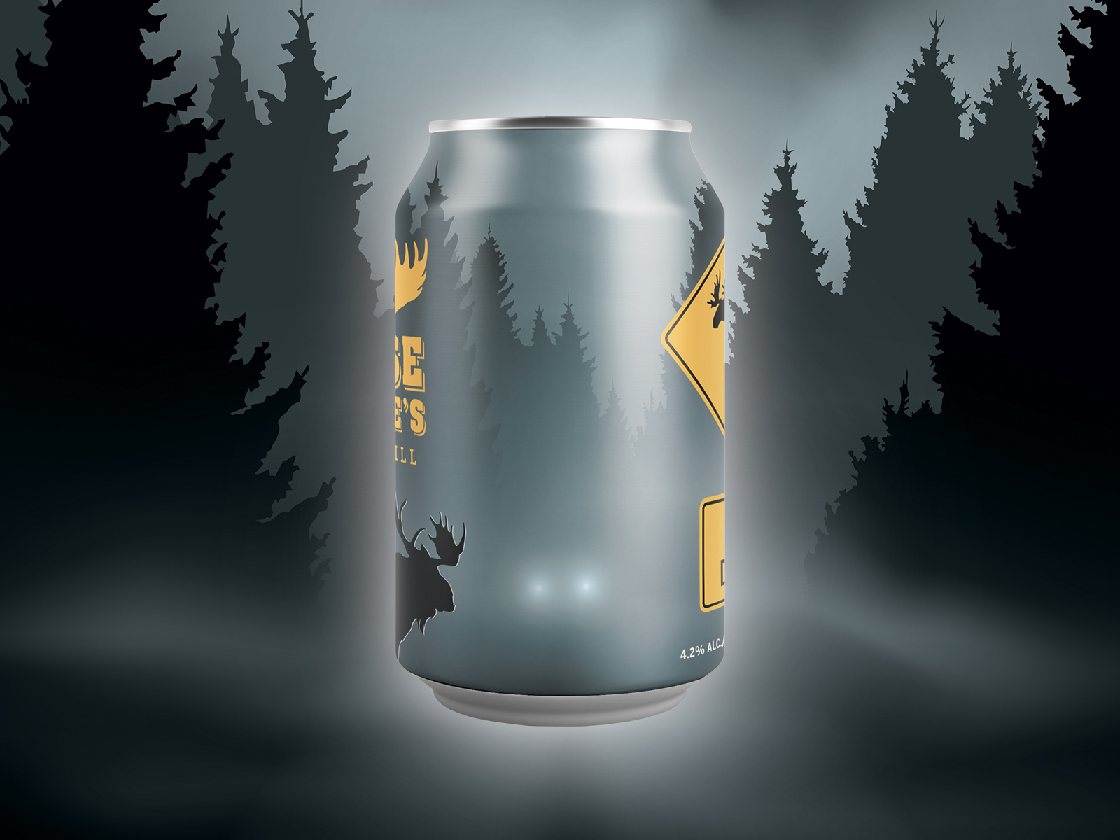 Night Danger Lager – Side by Brett Lair on Dribbble