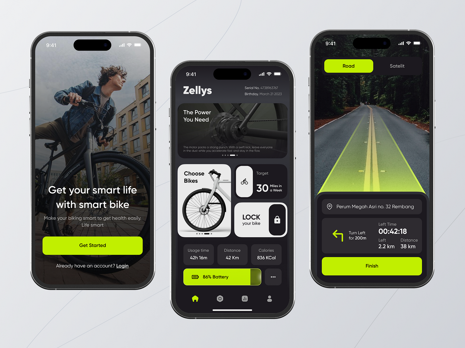 Zellys - Smart Electric Bike Mobile App by Teguh Irvan Ariyanto for ...