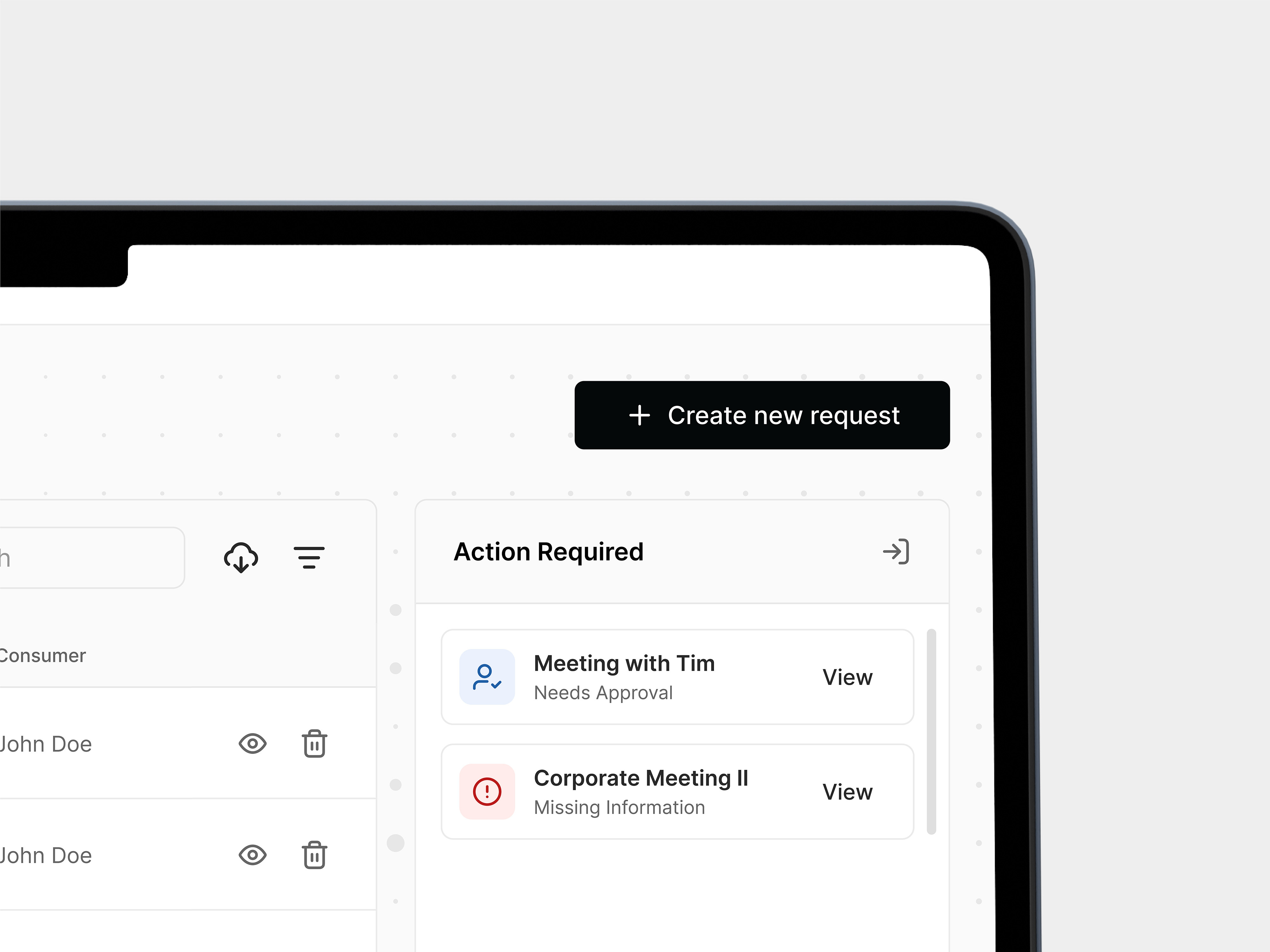 Customer Portal UI by Dallin Green on Dribbble