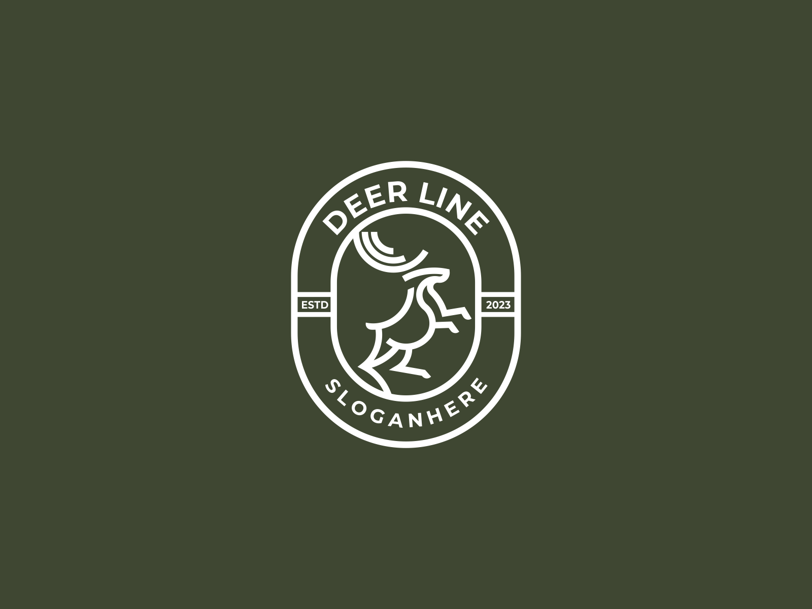 Deer Line Logo by farsad_graphic on Dribbble