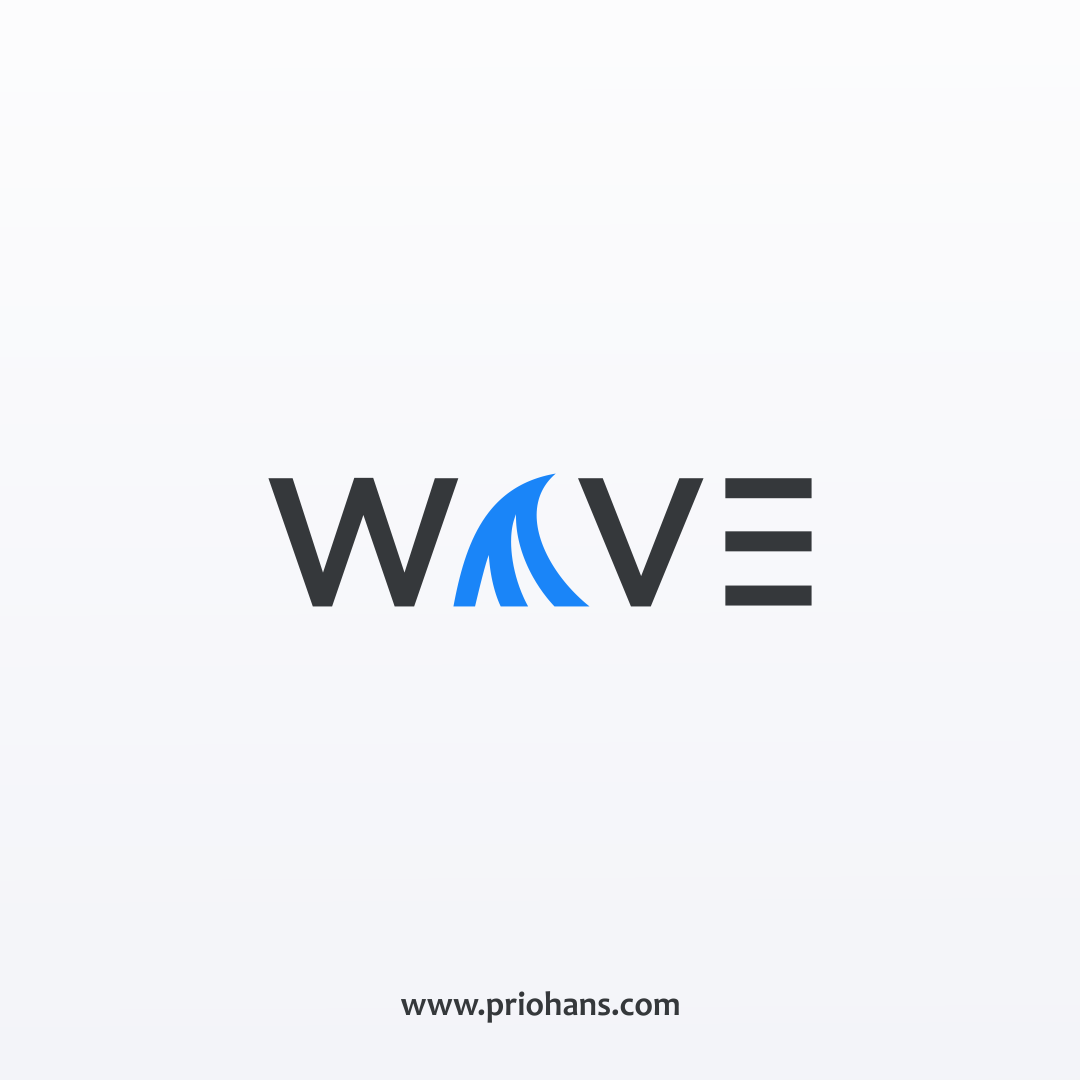 Wave wordmark Logo by Prio Hans on Dribbble