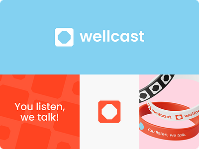 Wellcast - Branding for the podcast platform by Outcrowd on Dribbble