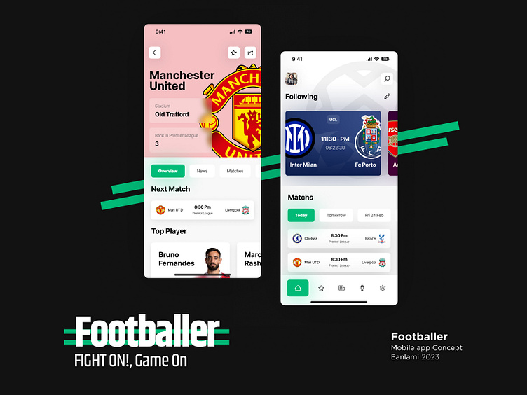 Keep Up with Your Favorite Football Teams with Footballer by Eanlami ...