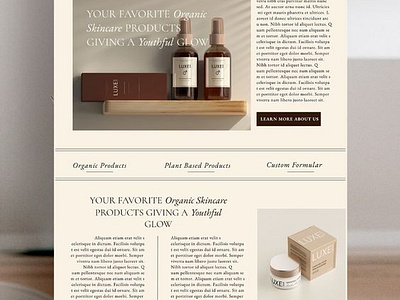 Skin Care Website by Kevin on Dribbble