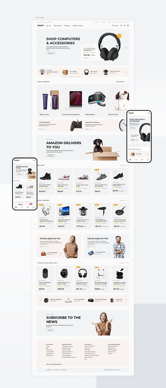 E-commerce Website by Kevin on Dribbble