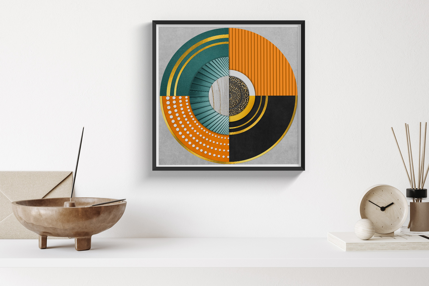 Abstract geometric circle line art pattern. by DamonYang on Dribbble