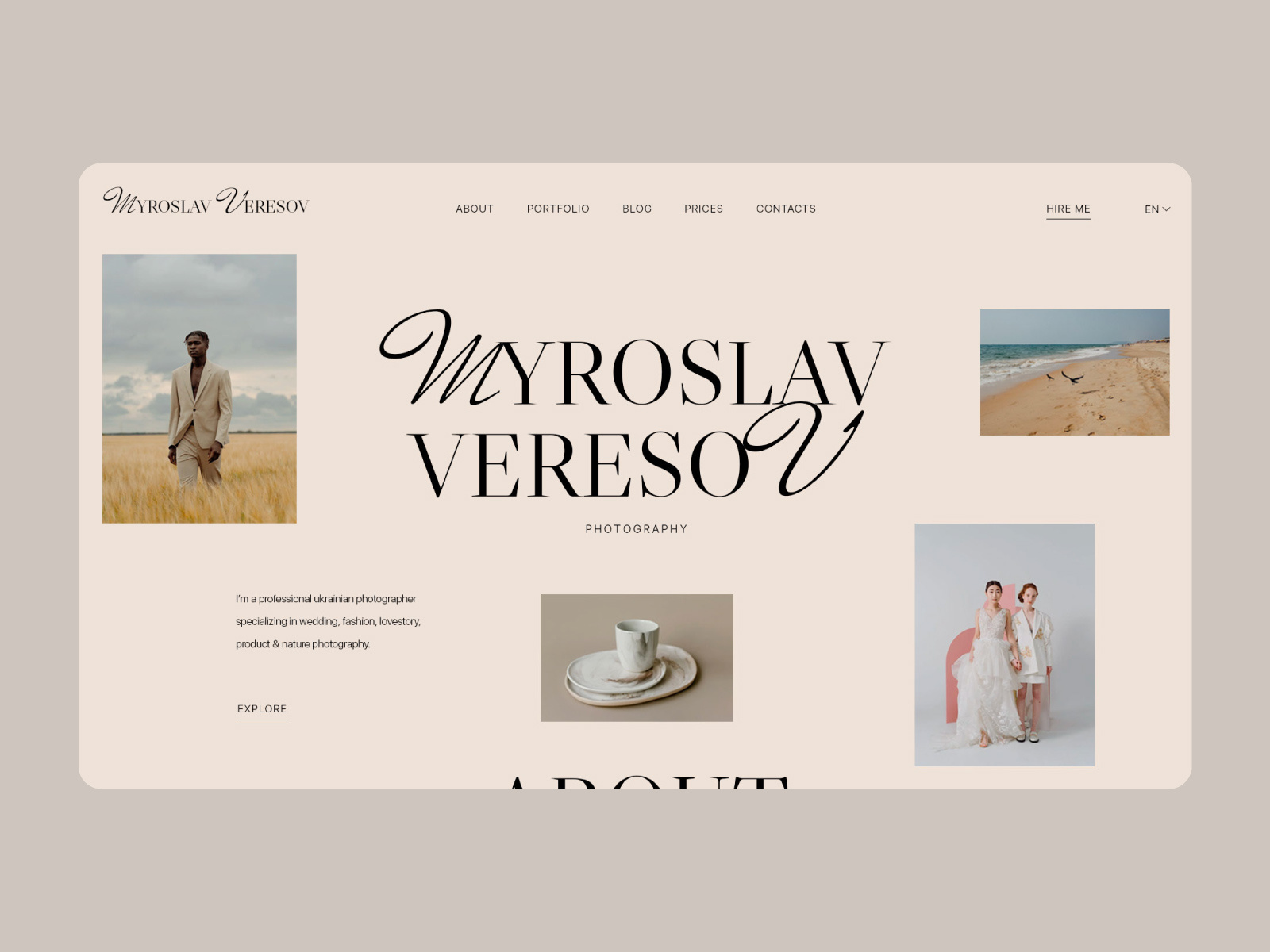 Hero Layout #1 by Anton Hryhorovskyi on Dribbble