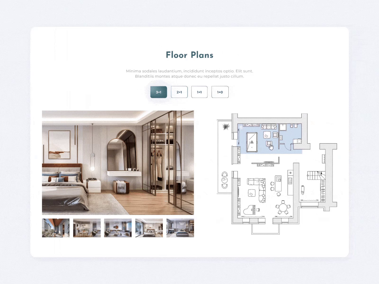 Figma Smart Animate for Floor Plan Section by Görkem Gülyaz on Dribbble