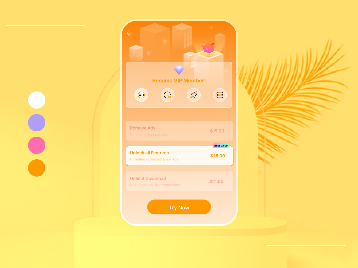 VIP Membership by LuciVb on Dribbble