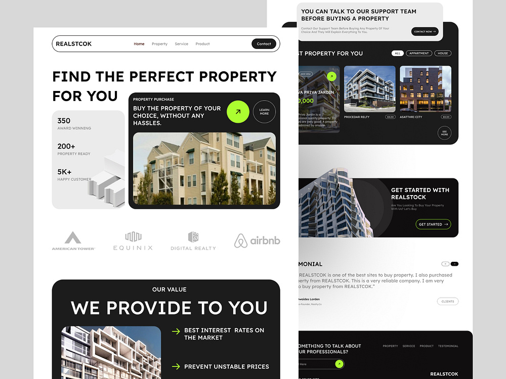 Real Estate UI designs, themes, templates and downloadable graphic ...