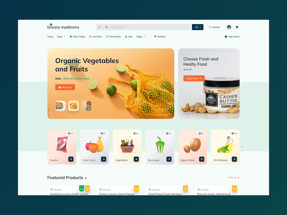 Grocery Website designs, themes, templates and downloadable graphic ...