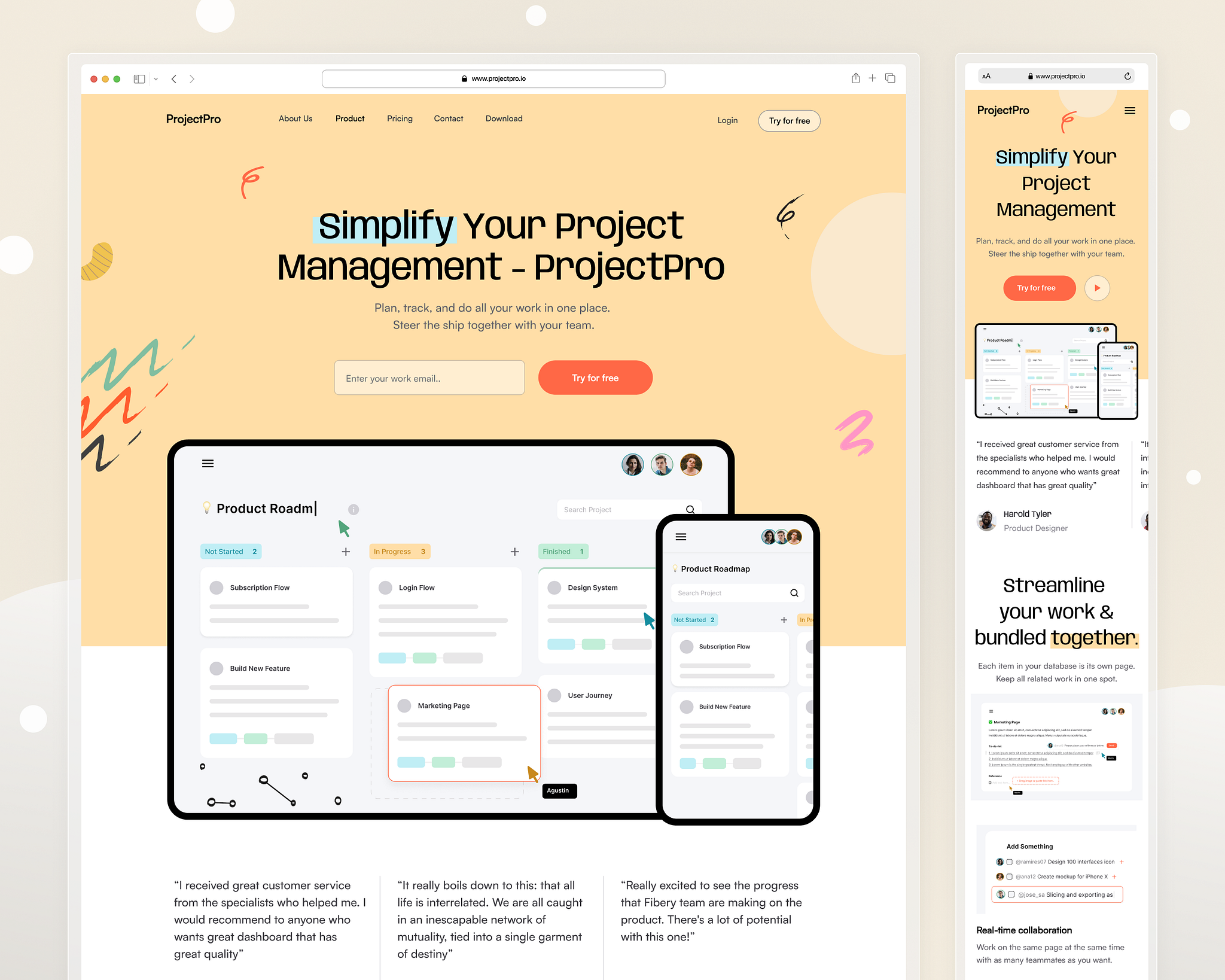 ProjectPro - A project management Tool by 2Wiz Studio on Dribbble