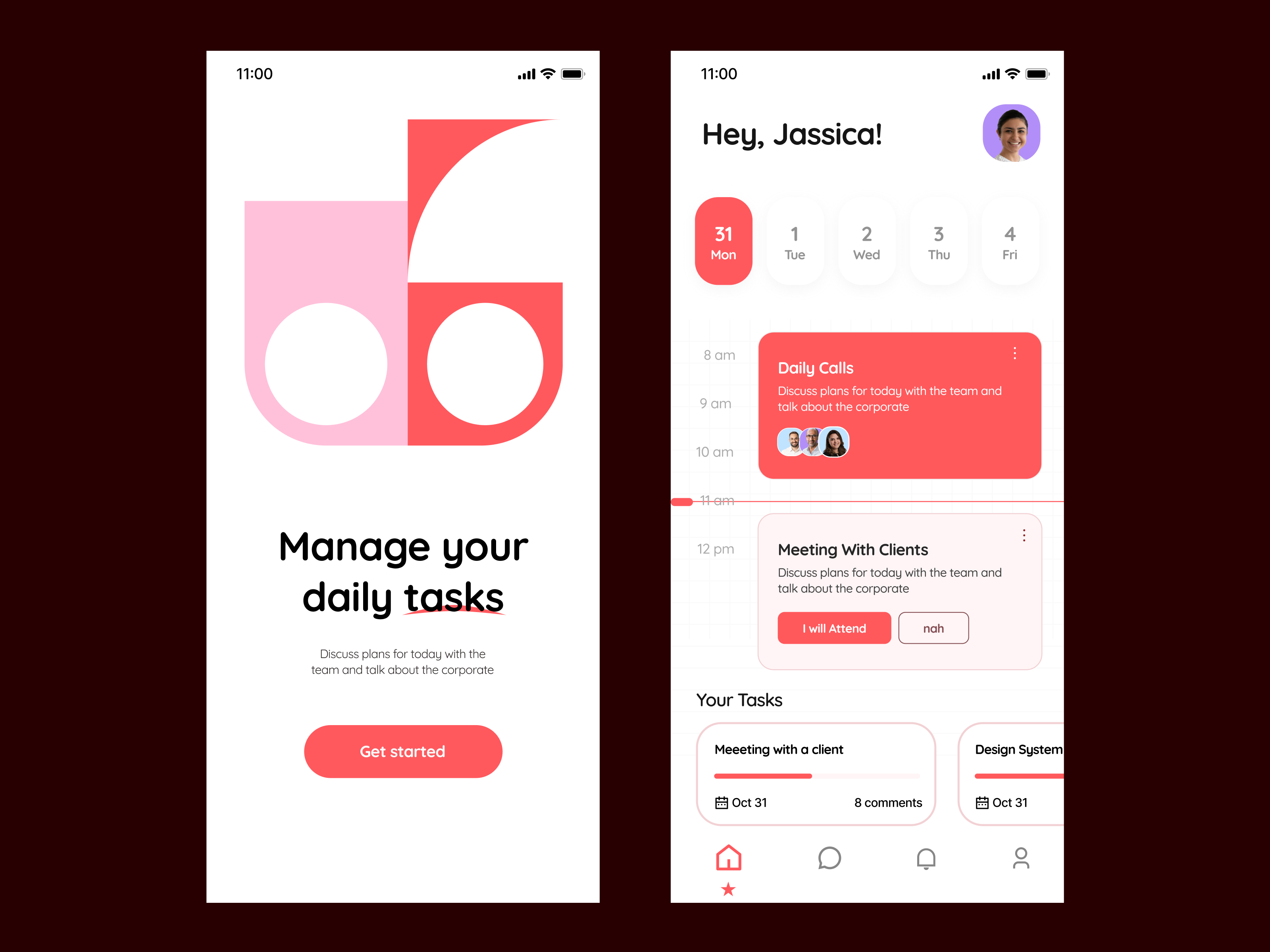 Manage Your daily Tasks - App UI by Feelpixel on Dribbble