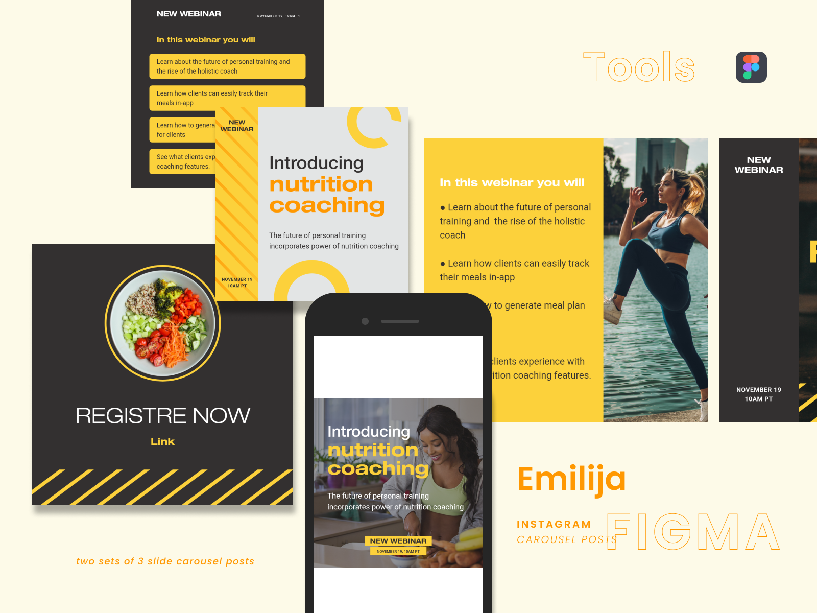 Carousel instagram posts by Emilija Stakic on Dribbble