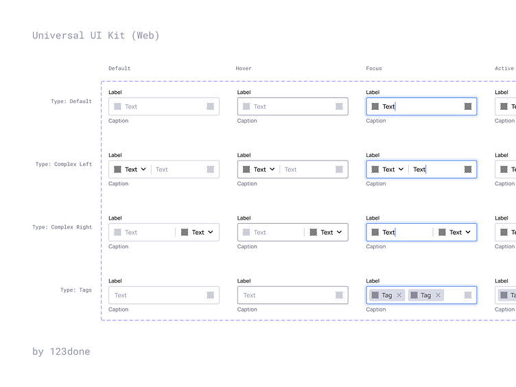 Exploring The Text Input Component Universal Ui Kit Web By Dima Groshev 123done On Dribbble