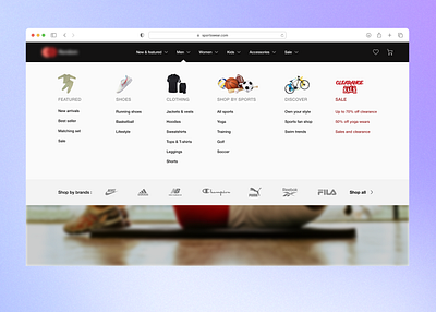 Mega nav exploration by Mirabel Offiong on Dribbble