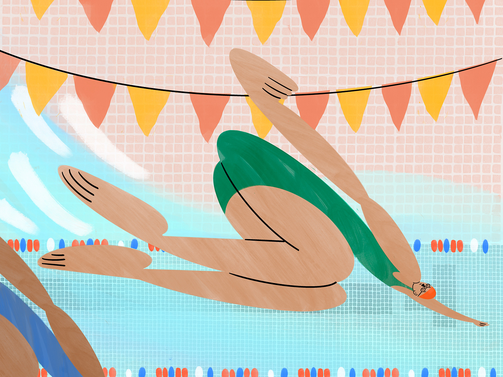 Swimmers by Megan on Dribbble