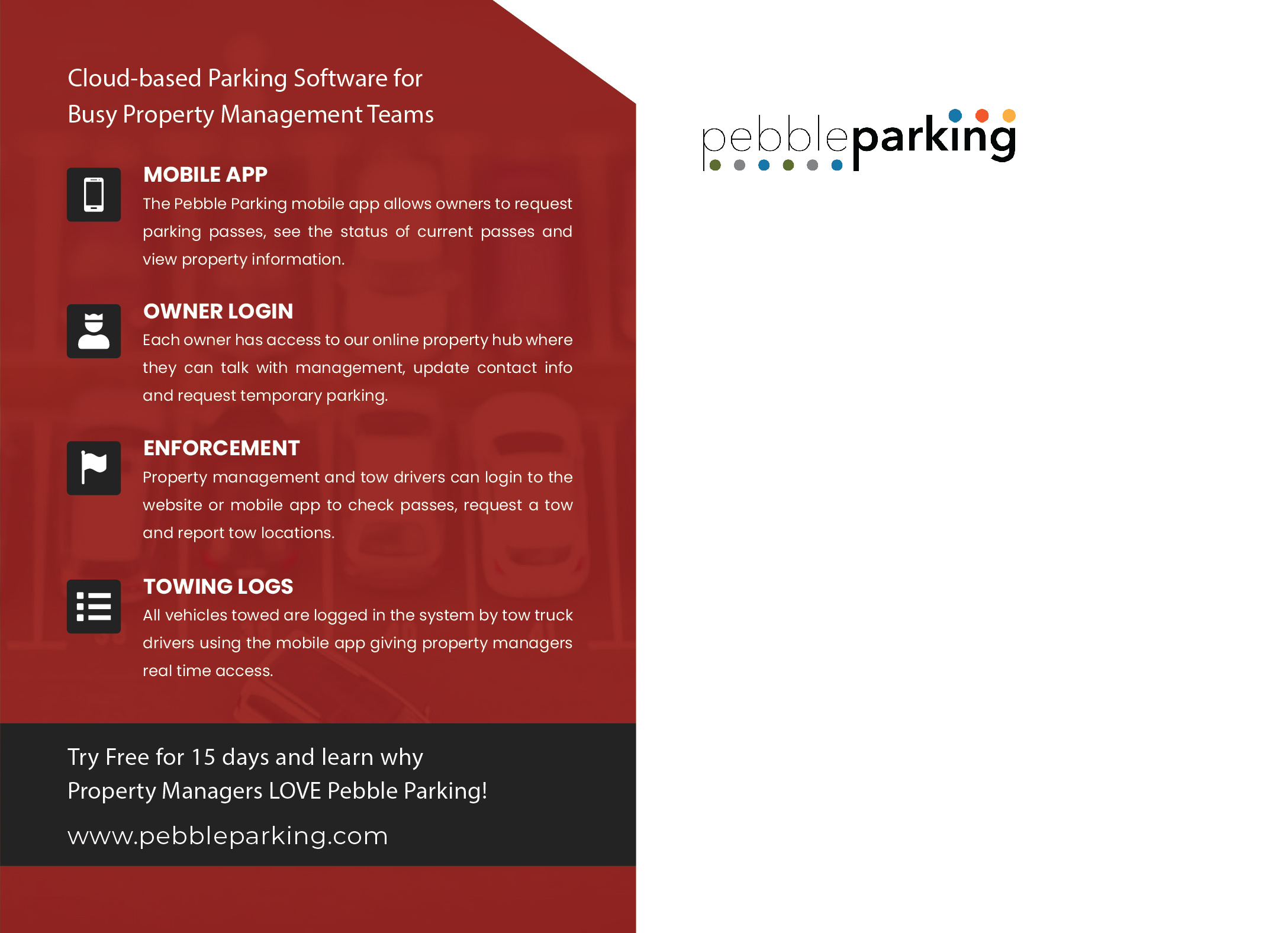 Parking Management Tool Postcard Design by Md Ahaduzzaman on Dribbble