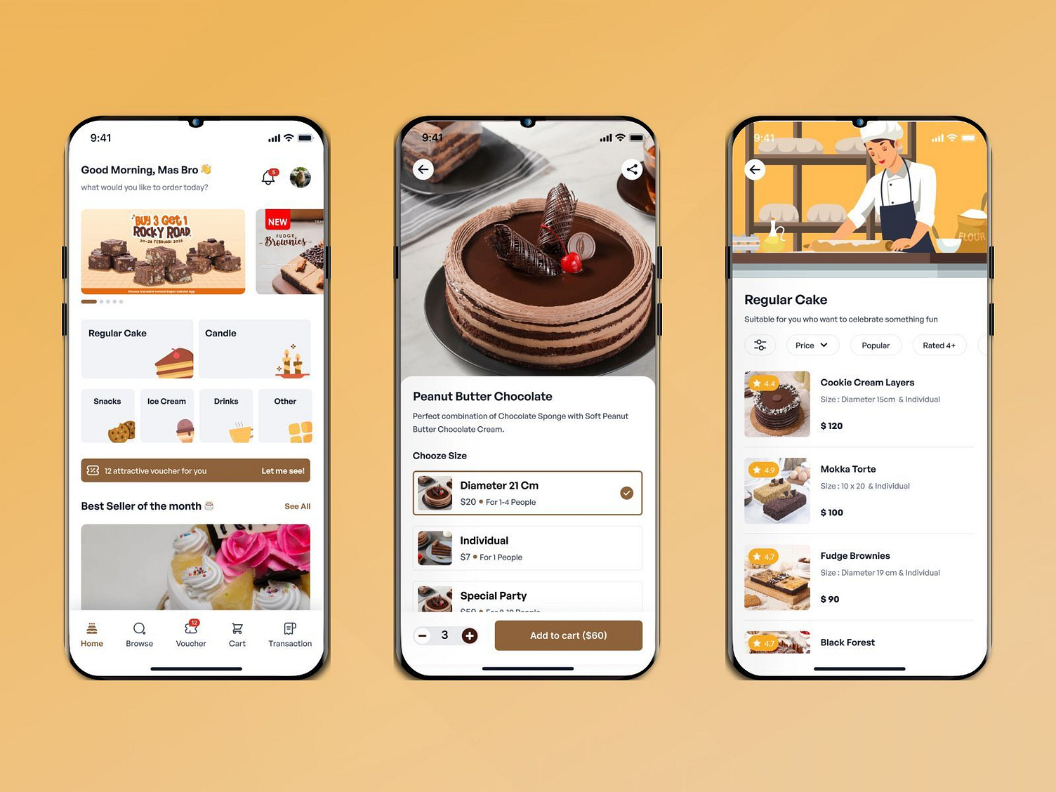 Bakery App Design | A ultimate App Design for your Needs by AbyM ...