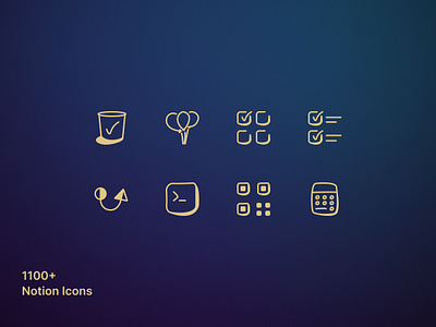 1100+ Notion Icons - Overflow Design by Zafar on Dribbble