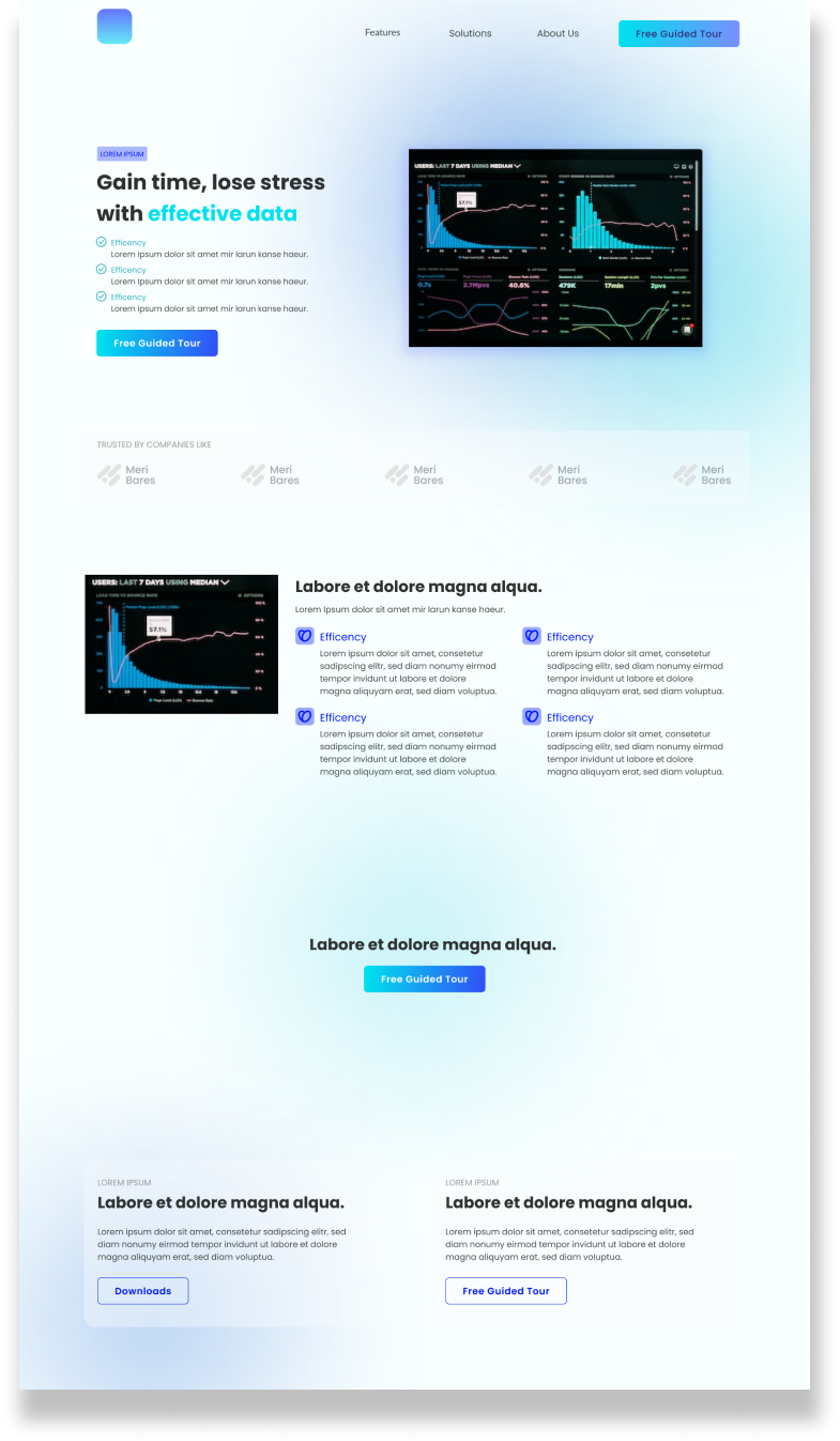 SaaS Homepage, blurry glass effect by YVOKE Studios on Dribbble